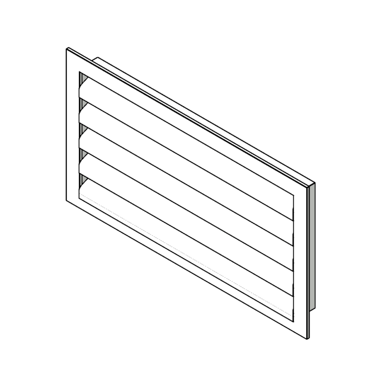 Наружная решетка прямоугольная Выброс